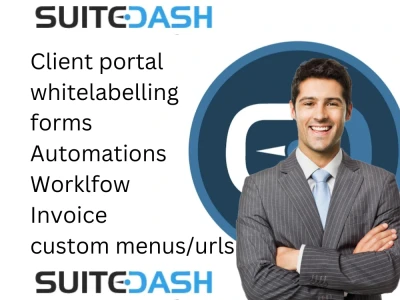 Suitedash client portal setup project management whitelabelling form | Upwork