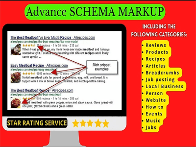 Schema markup and rich snippets on website | Upwork