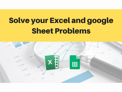 A solution of excel and google sheet problems | Upwork