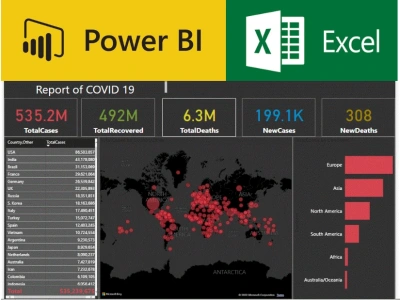 An analysis and visualization for your data in excel and power bi | Upwork