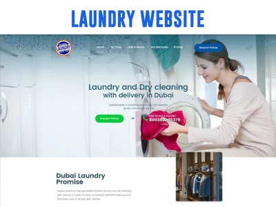 Laundry website, cleaning service website with booking function | Upwork