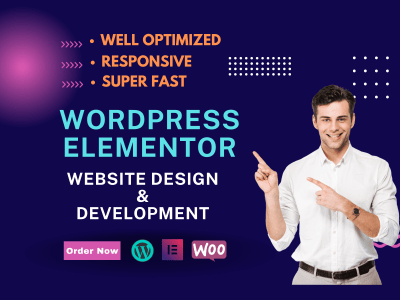 A responsive WordPress website or Landing page design using Elementor | Upwork
