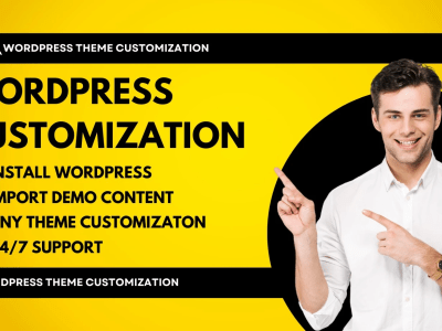Install wordpress, customize wordpress theme and demo import | Upwork