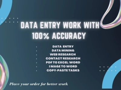 Accurate work in Data Entry | Upwork