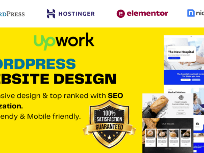 A trendy, fast and modern WordPress website design | Upwork