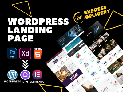Modern, attractive, responsive WordPress landing page design | Upwork