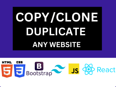 Copy, clone, duplicate, design, redesign any website | Upwork