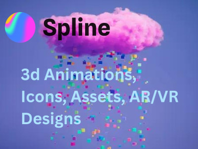 A 3d website design, Spline 3d animations and Icons, framer and webflow ...