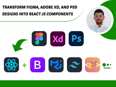 A Professional React App from Your PSD, Figma, or XD Designs! | Upwork