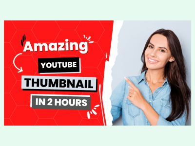 An amazing youtube thumbnail designed in 2 hours | Upwork