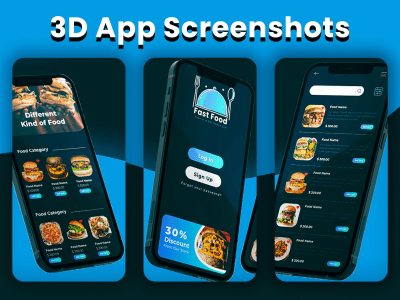 A 3D screenshots for app store or play store | Upwork