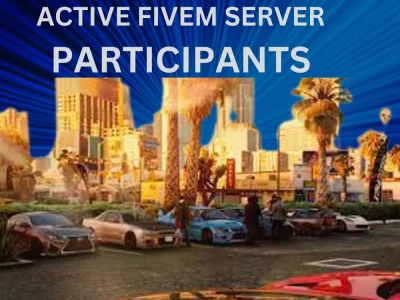 Fivem server promotion, an attractive logo, & real active server ...
