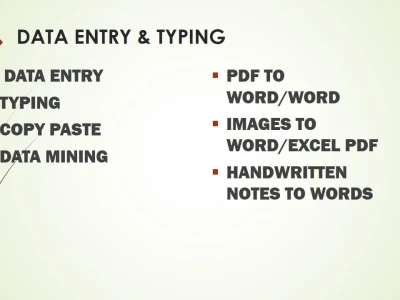 Accurate English data entry, typing, PDF conversion into MS Word & Excel | Upwork