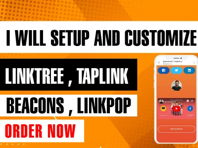 Setup and customize linktree , taplink , beacons , linkpop | Upwork
