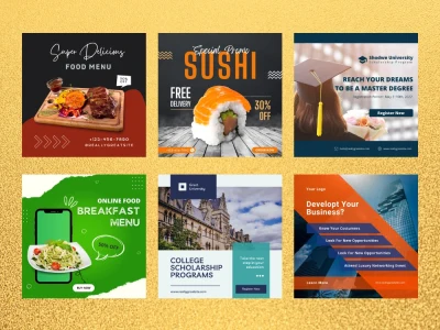 A creative and attractive social media post design | Upwork