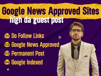 Guest posting on google news approved sites | Upwork