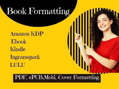 Book formatting for amazon, KDP kindle, Ingram spark, lulu, paperback | Upwork