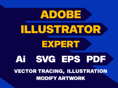 Anything in adobe illustrator ai, svg, eps, PDF | Upwork