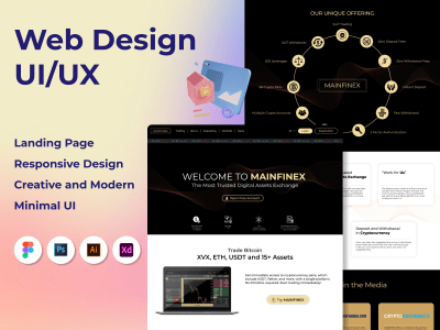 An amazing and modern UI/UX for your Website | Upwork
