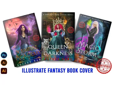 Illustrate fantasy book covers, children's book cover design | Upwork