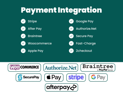 Any payment gateway integration | Paypal, Strip, WooCommerce | Upwork