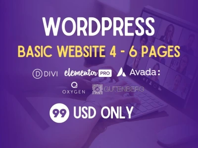 Basic Wordpress Website 4-6 pages | Upwork