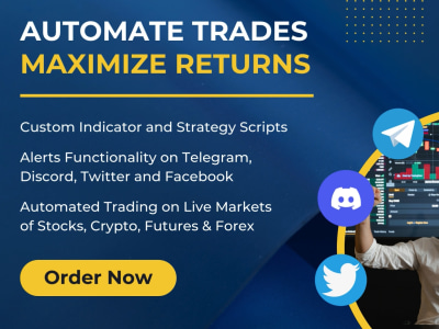 A trading bot based on tradingview custom strategy | Upwork