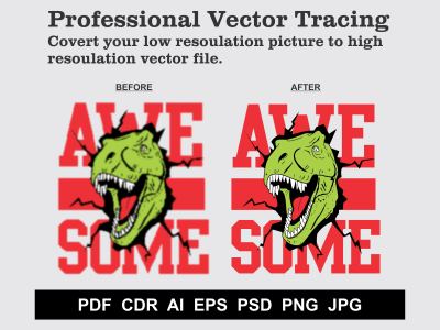 Low resolution image to high quality editable vector file | Upwork