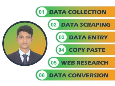 Accurate data entry, copy-paste, web scraping, or pdf to excel conversion | Upwork