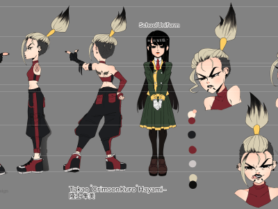 Character sheet that can be used for 3D sculpting, animation, or ...