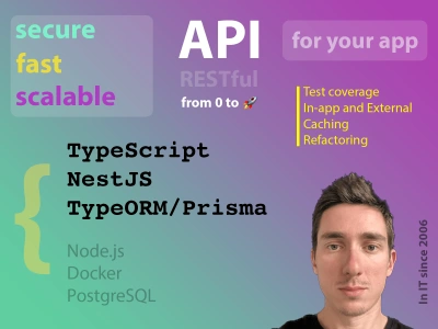 API development for website or application Node.js NestJS | Upwork