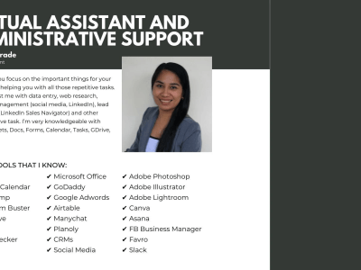 A reliable Virtual Assistant | Upwork