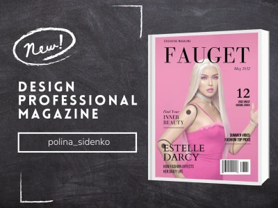 Design professional magazine cover | Upwork