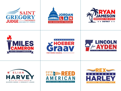 Minimalist professional political campaign logo design | Upwork