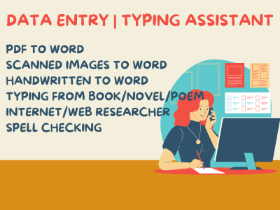 Accurate data entry, handwritten to MS word, PDF to Word & Excel ...