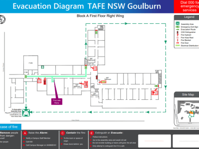 Customized Fire Evacuation Diagram Based on Your Standards | Upwork