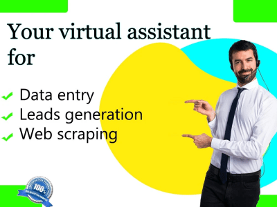 Data entry |leads generation |web scraping virtual assistant | Upwork