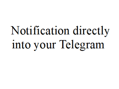 Telegram notification bot for any event of your choice( i.e. price ...