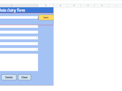An automated data entry form made with google sheets and apps script ...
