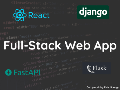 A full stack web app developed in Python and React for the frontend ...