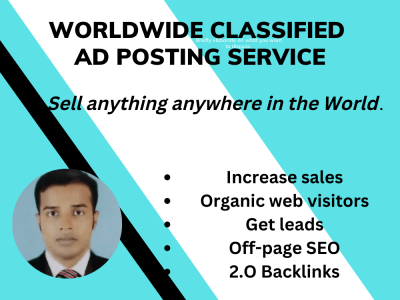 World wide free classified ad posting to get real customer and web ...