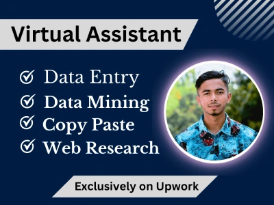 Data Entry, web research, copy paste project done 24hrs | Upwork