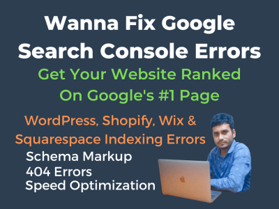 Search console errors, google indexing, schema markup, and speed issues fix | Upwork