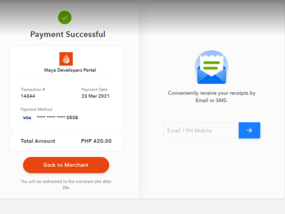 Maya website payment integration | Upwork