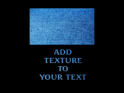 A custom text with your own texture! | Upwork