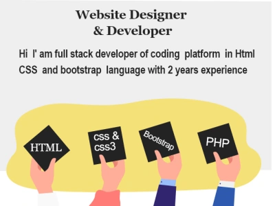 Html css bootstrap website design | Upwork