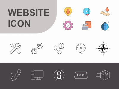 A custom unique icon pack for your website | Upwork