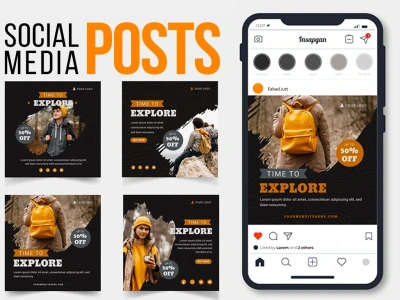 Creative social media post design for facebook and instagram | Upwork