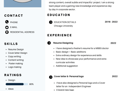 A subtle and desirable RESUME | Upwork