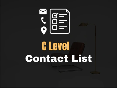 A list of c level contacts for your b2b market and data entry | Upwork